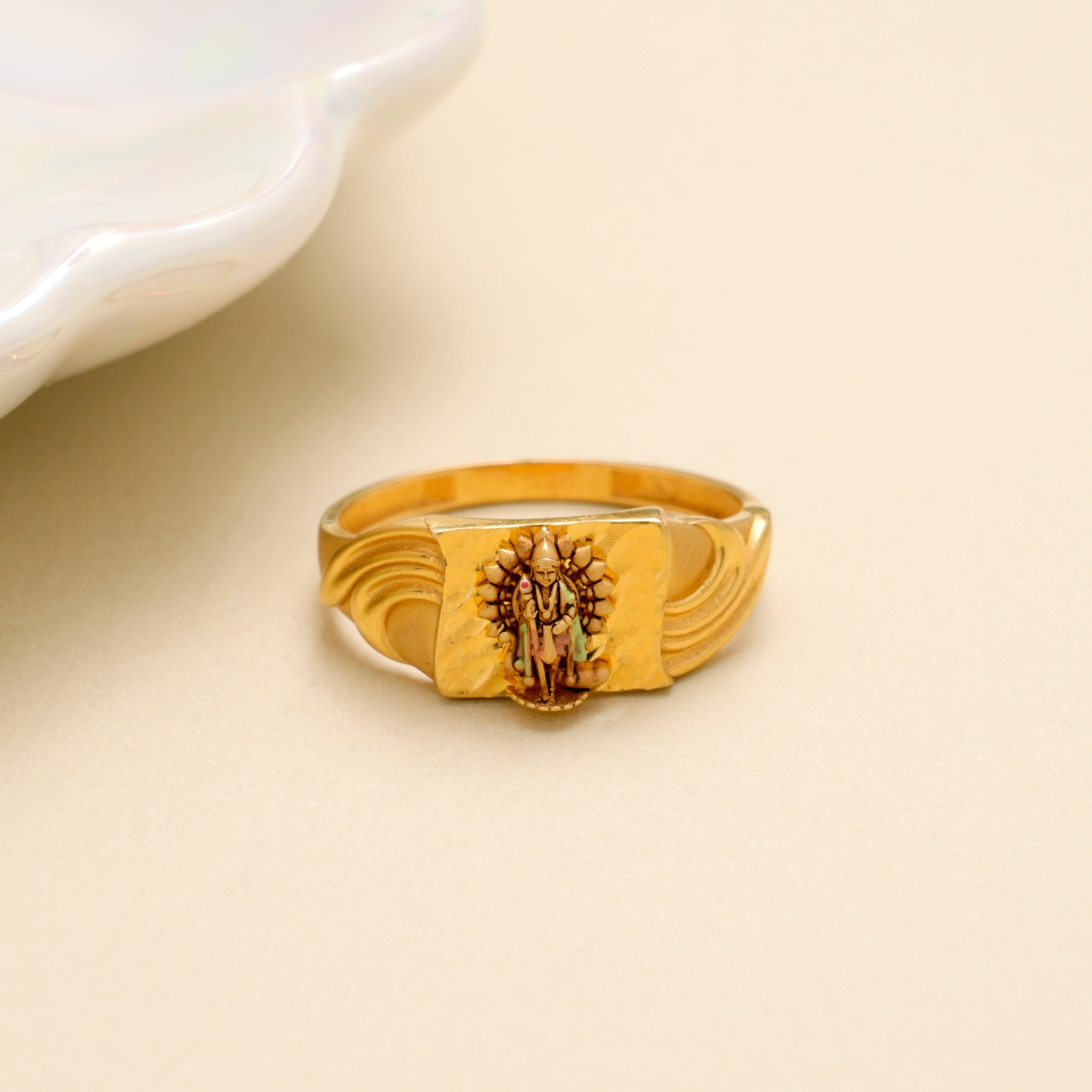Murunga Graceful OM Gold Ring | Sri Anu Jewellers