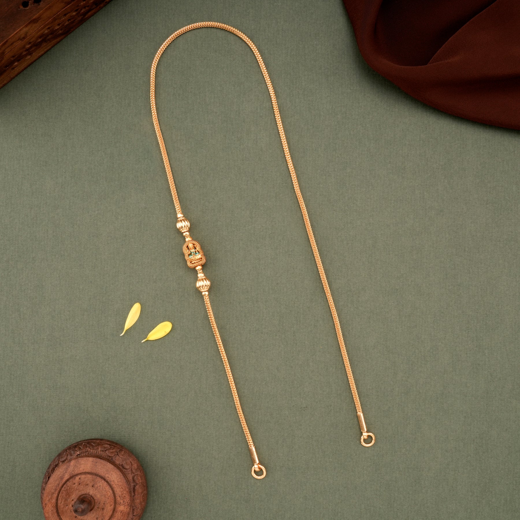 Classic Golden Lakshmi Mugappu Chain – Sri Anu Jewellers