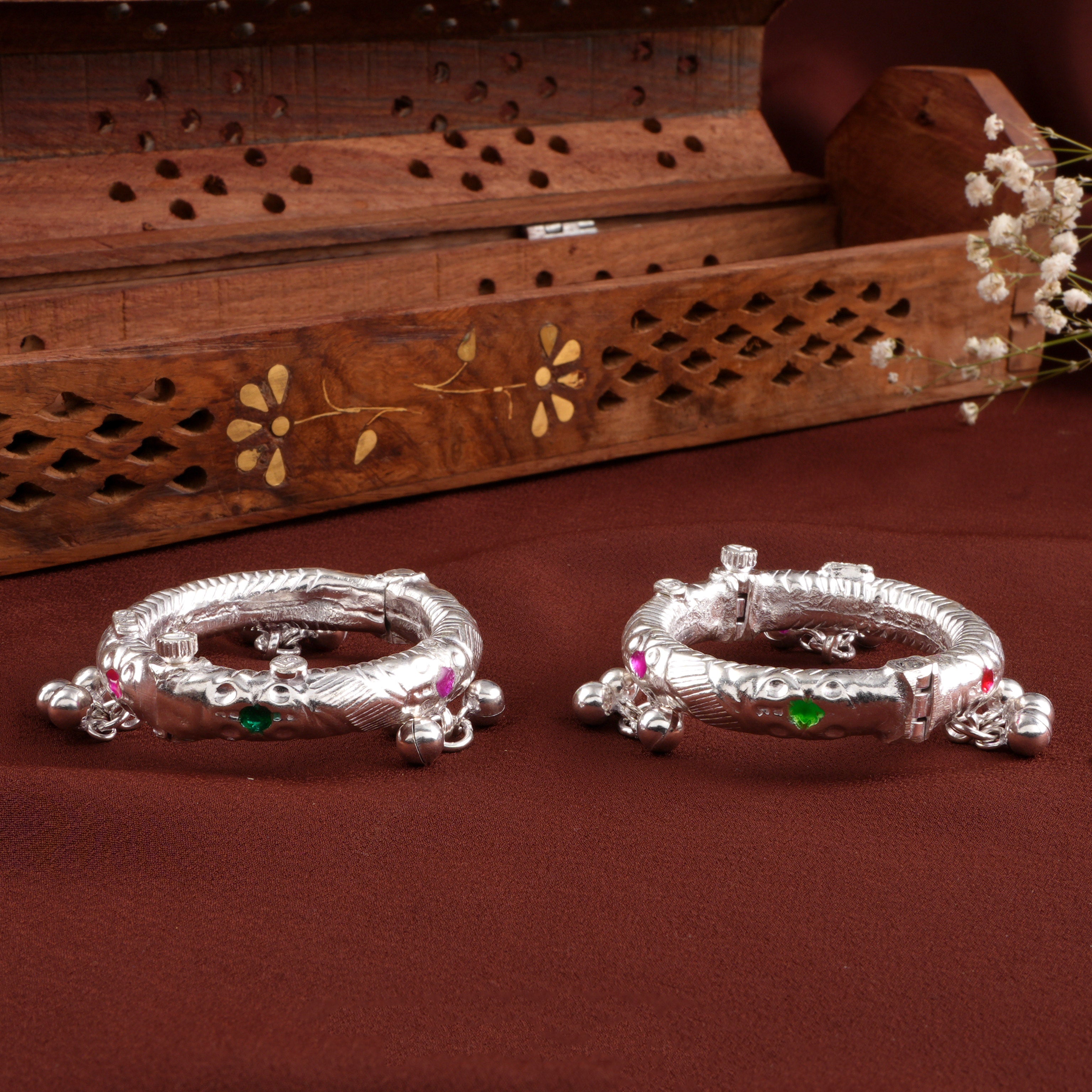 Classic Silver Baby Thandai Bracelet | Sri Anu Jewellers
