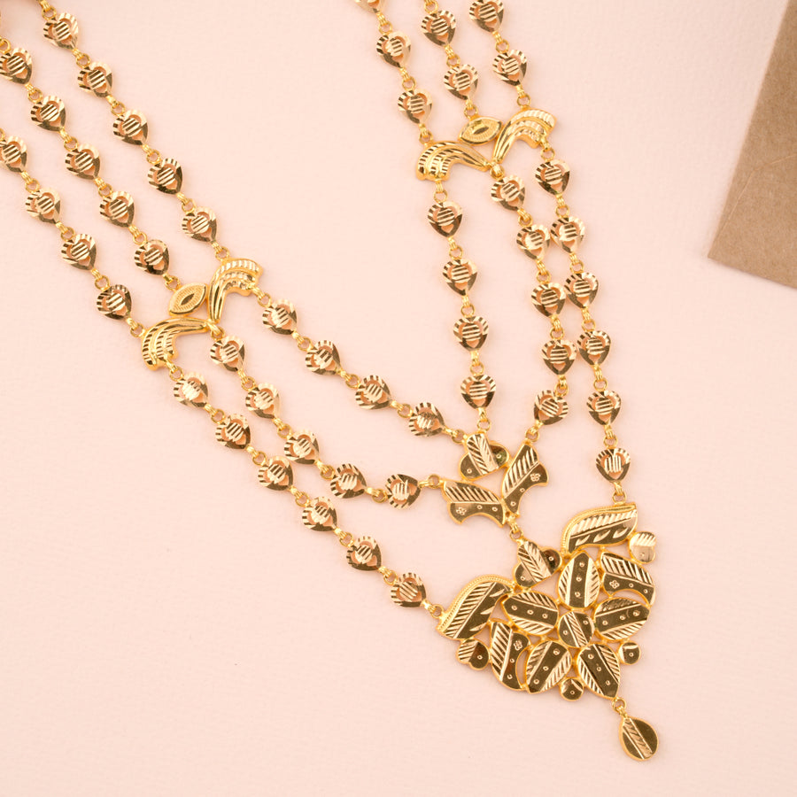 Modern Turkey Design Gold Haram – Sri Anu Jewellers